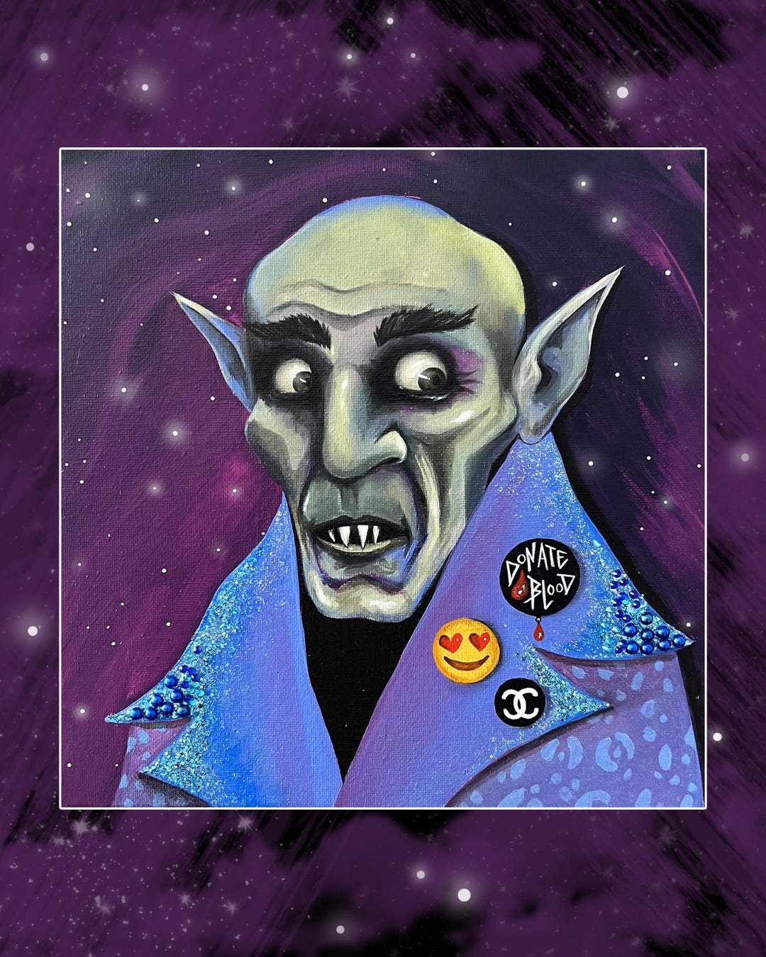 Nosferatu Vampire Pop Art Portrait - Etsy