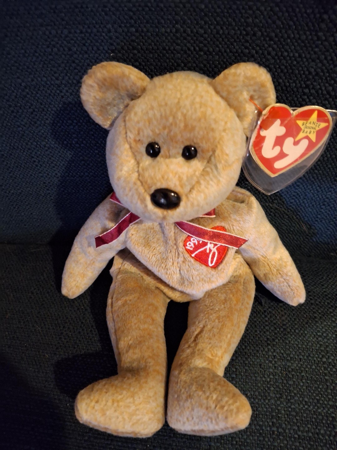Beanie Babie Signature Bear - Etsy