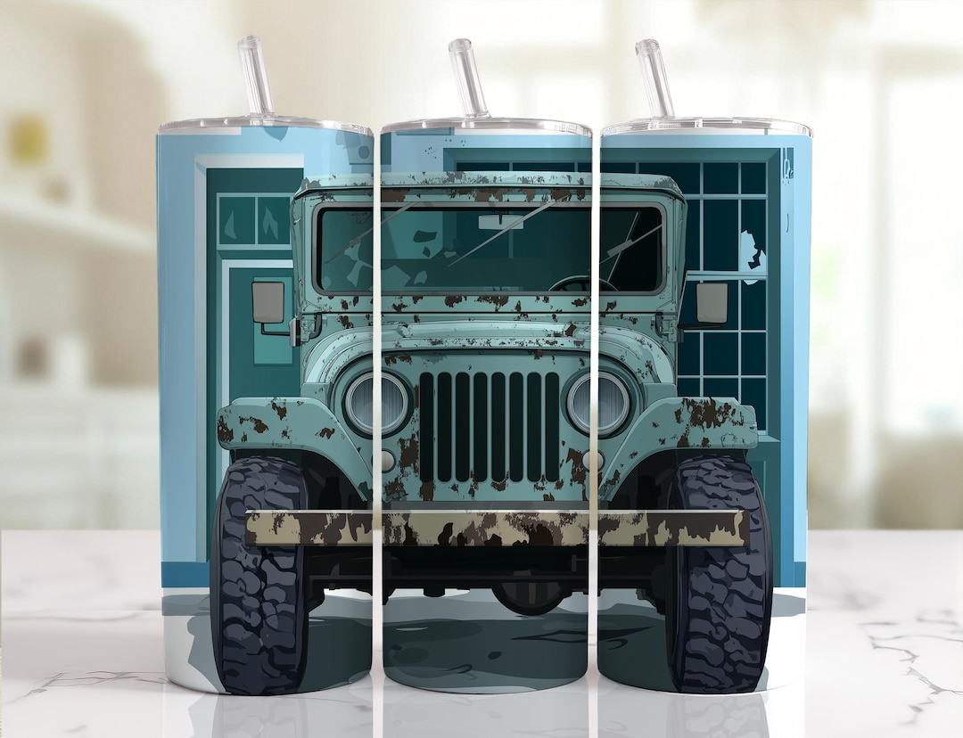 Jeep Tumbler Wrap Design for 20oz Skinny Tumbler Easy Digital Download ...