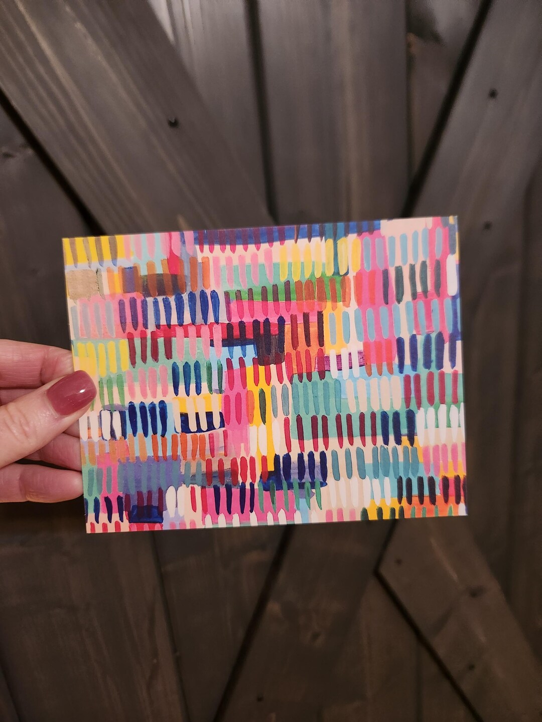 Happy Lines Greeting Card - Etsy