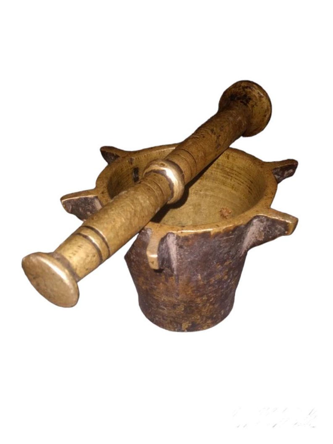 Pure and Heavy Brass Mortar Made by Jewish Artisans in Morocco, Rare ...
