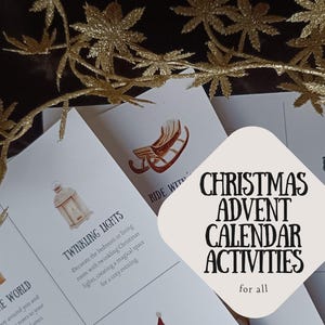 24 Printable Christmas Advent Calendar Activity Cards Christmas ...