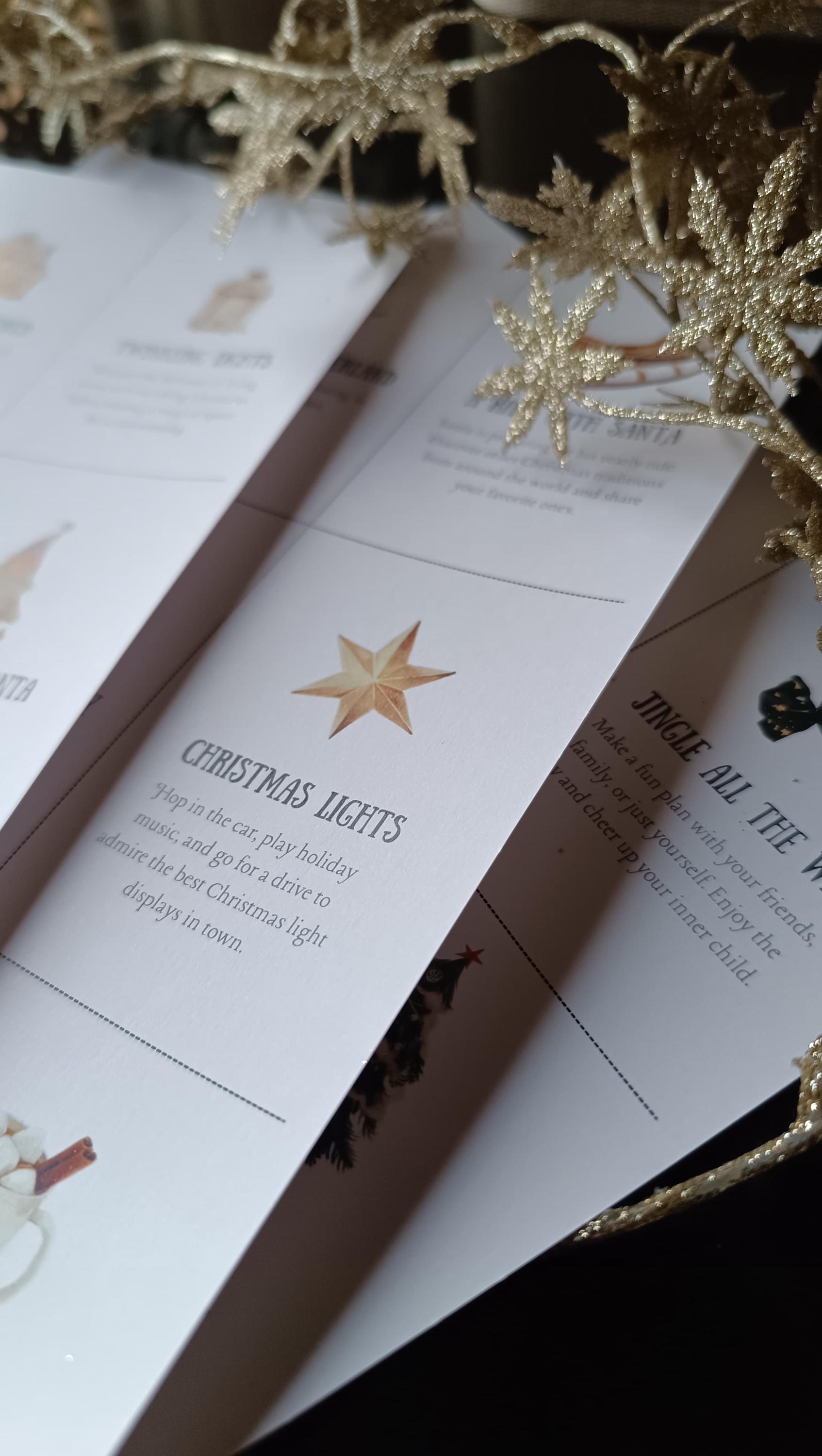 24 Printable Christmas Advent Calendar Activity Cards Christmas ...