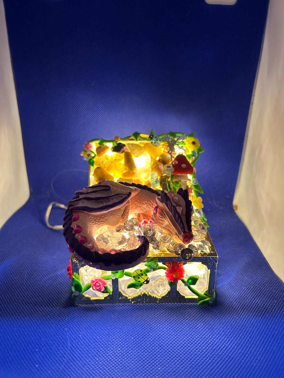 Fantasy Glowing Treasure Chest Featuring Mythical Creatures - Etsy
