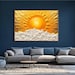 Modern Majestic Sun Digital Print, Abstract Sun Canvas, Sun Wall Art ...