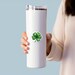 Lucky Four Leaf Clover Sticker: St. Patrick’s Day Waterproof Vinyl ...