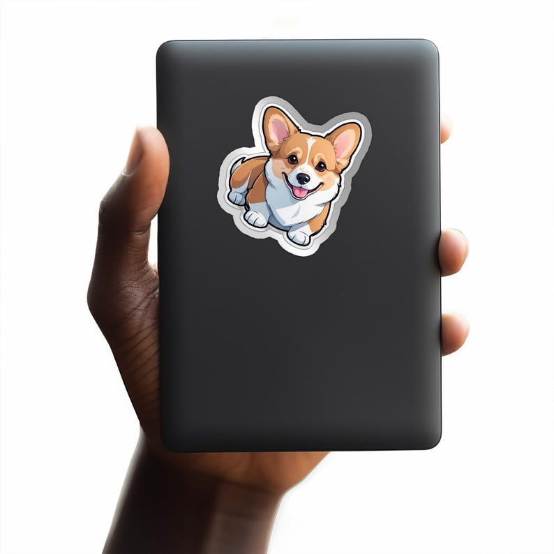 Cute Corgi Sticker,adorable Dog Decal,cartoon Corgi Sticker for Dog ...
