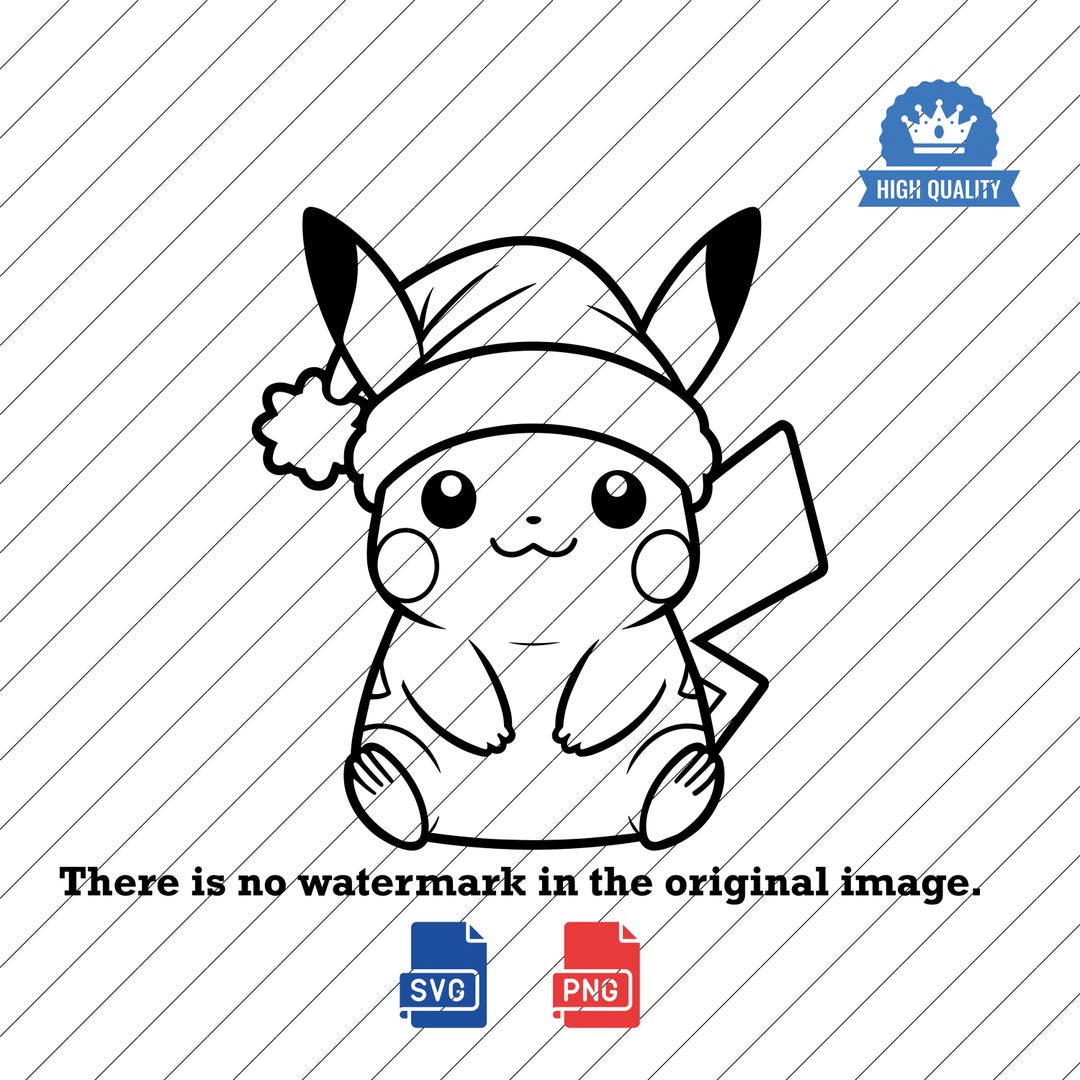 Pikachu Svg y Png, Pokemon Svg, Pikachu Clipart, Pikachu Outline Svg ...