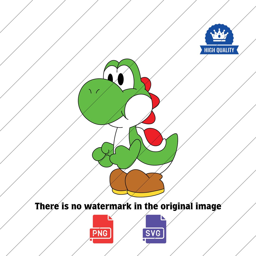 Yoshi Svg and Png, Yoshi Clipart, Yoshi From Super Mario, Dinosaur, SVG ...