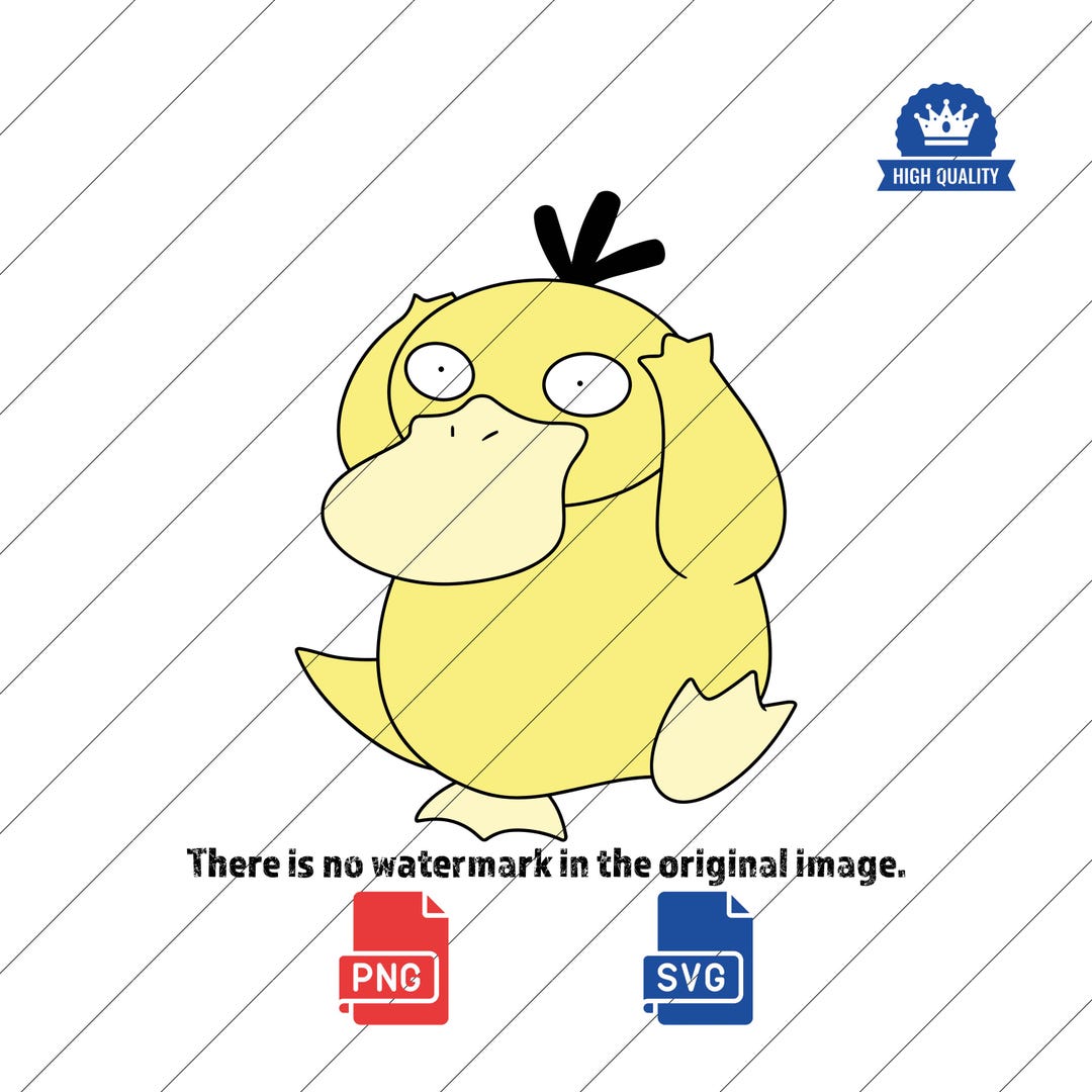Pokemon Svg and Png, Psyduck Svg, Pokemon Clipart, Psyduck Png ...