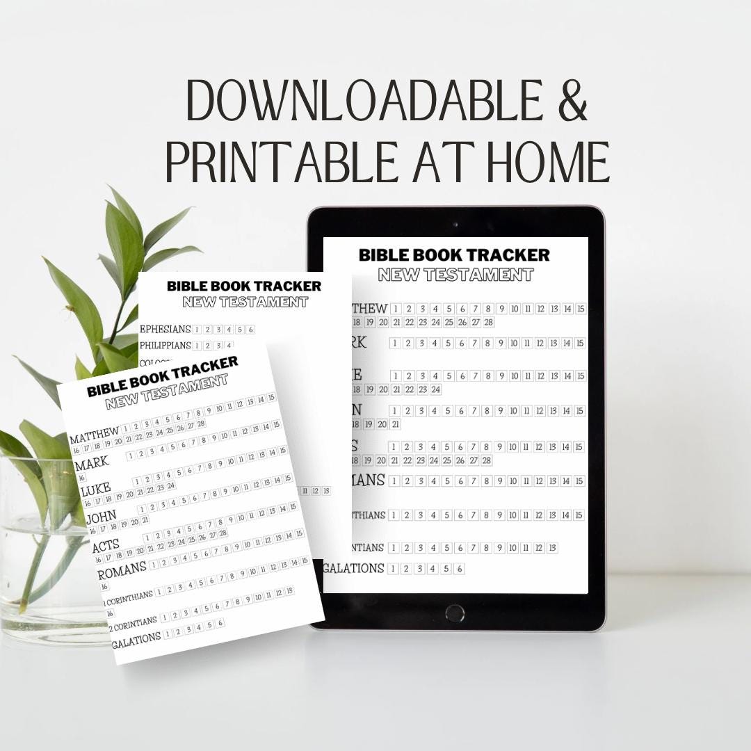 Bible Book Tracker: New Testament - Etsy