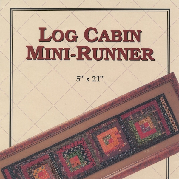 Log Cabin Table Runner Pattern - Etsy