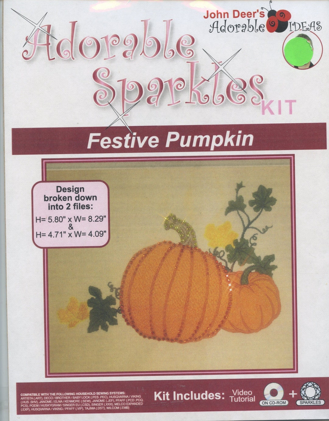 Festive Pumpkin CD ROM - Pattern - Etsy