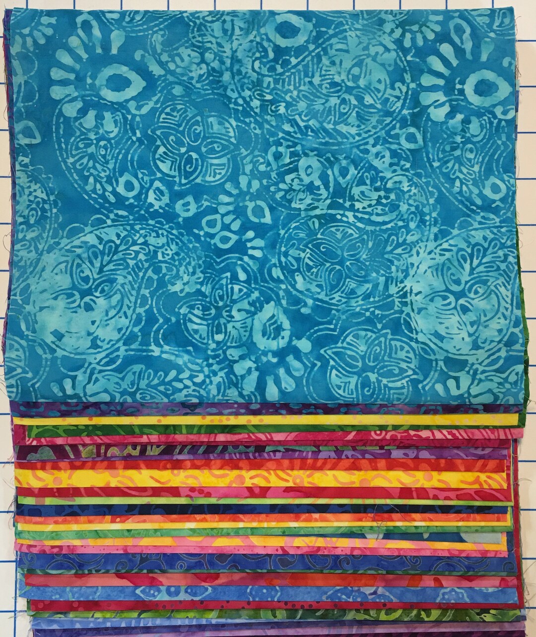 Batik Fabric & French Braid Pattern Kit - Etsy