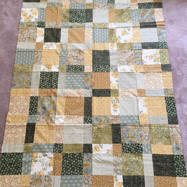 Nine Patch Quilt - Etsy