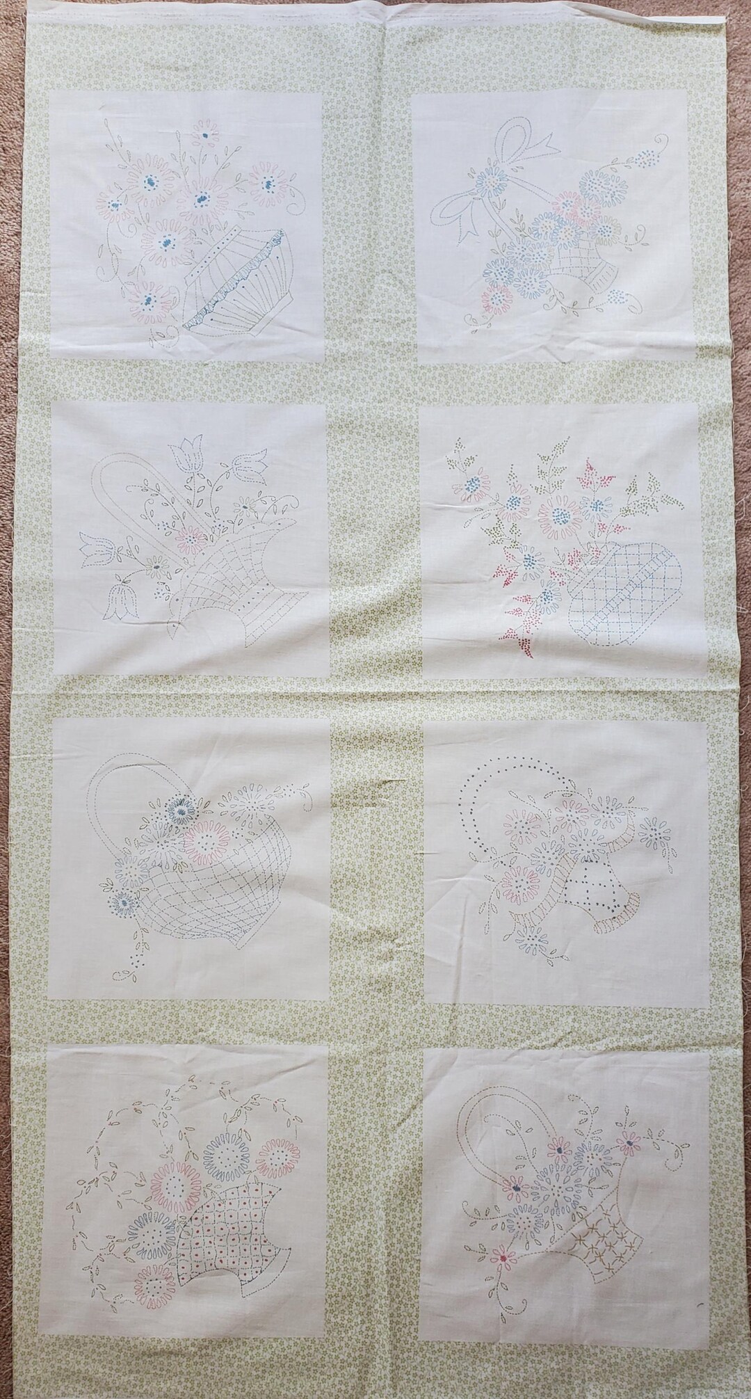 Basket Panel - Etsy