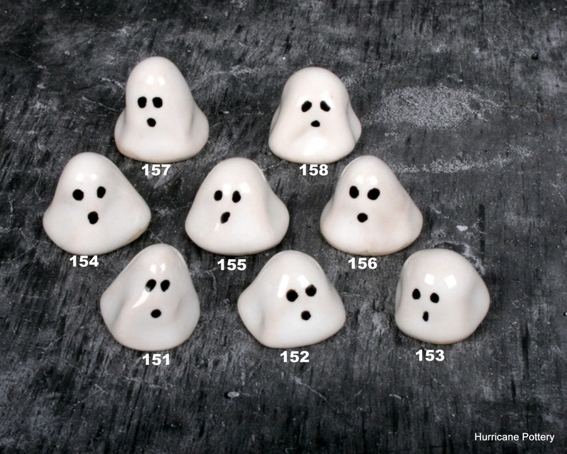 Mini Ghost Figurine Handmade of Durable Ceramic Pottery. - Etsy