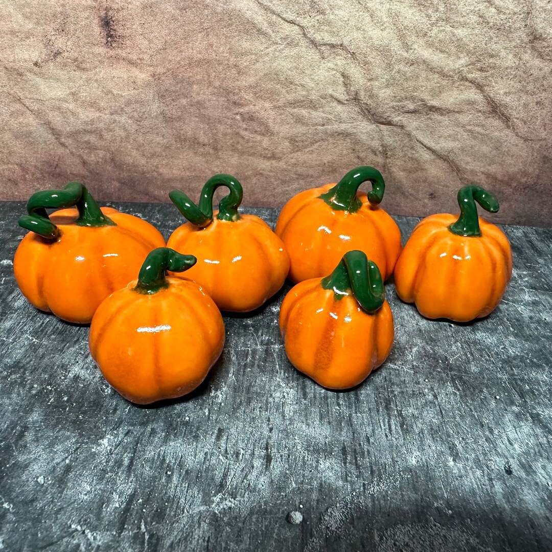 Handmade Ceramic Pumpkin: Mini Fall Harvest Decor - Etsy