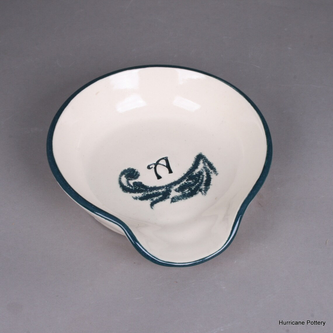 Personalized White Ceramic Spoon Rest. Handmade Ceramic | Etsy