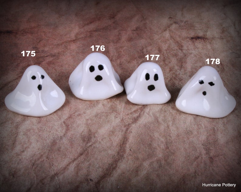Mini Ghost Figurine Handmade of Durable Ceramic Pottery. | Etsy