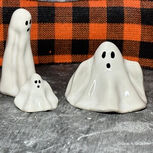 Whisp Ghosts. RTS. Small and Slender Handmade Ceramic Ghosts for ...