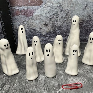 Whisp Ghosts. RTS. Small and Slender Handmade Ceramic Ghosts for ...