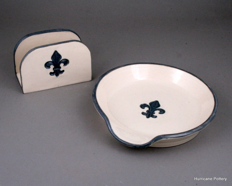 Personalized White Ceramic Spoon Rest. Handmade Ceramic | Etsy