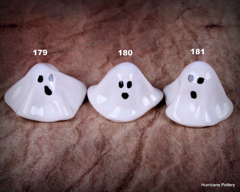 Mini Ghost Figurine Handmade of Durable Ceramic Pottery. | Etsy