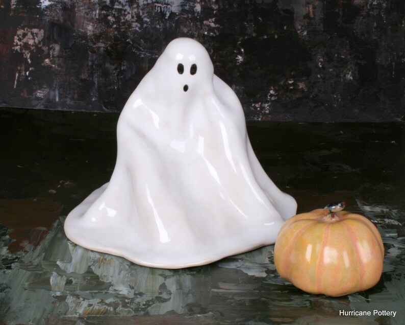 Spooky Ghost With Arms MADE TO ORDER. Handmade White Ceramic - Etsy