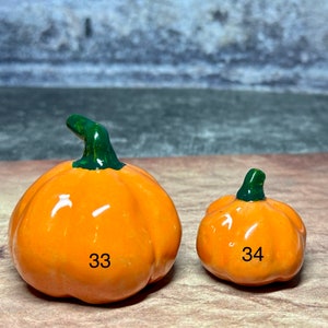 Handmade Ceramic Pumpkin: Mini Fall Harvest Decor - Etsy