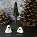 Mini Ghost Figurine Handmade of Durable Ceramic Pottery. Halloween ...