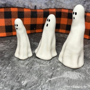 Whisp Ghosts. RTS. Small and Slender Handmade Ceramic Ghosts for ...
