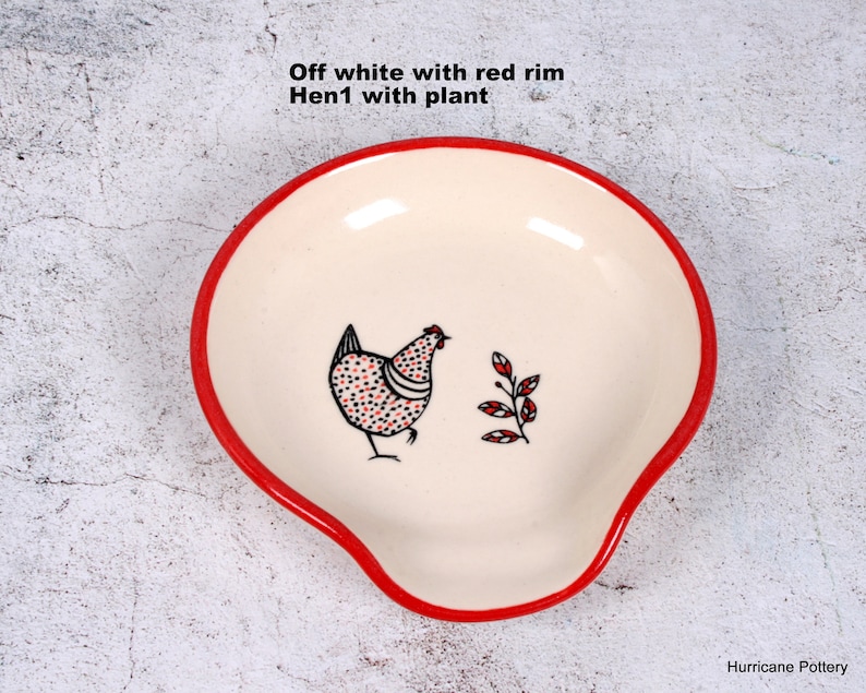 Chicken Hen Spoon Rest for Coffee or Teaspoon Ceramic - Etsy