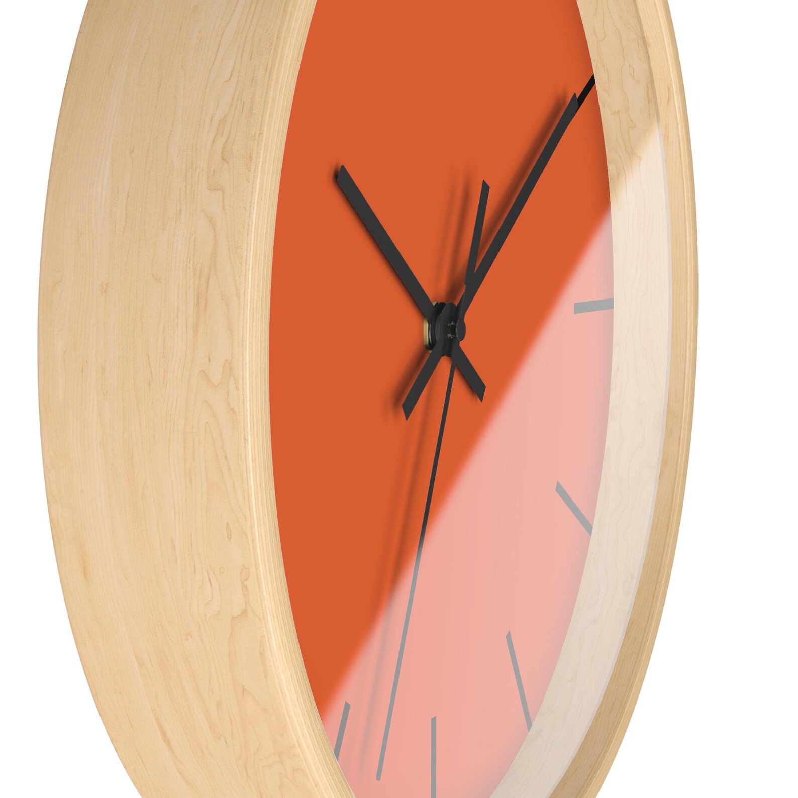 Modern Wall Clock, Wooden Minimalist Clock for Home Decor, White Black ...