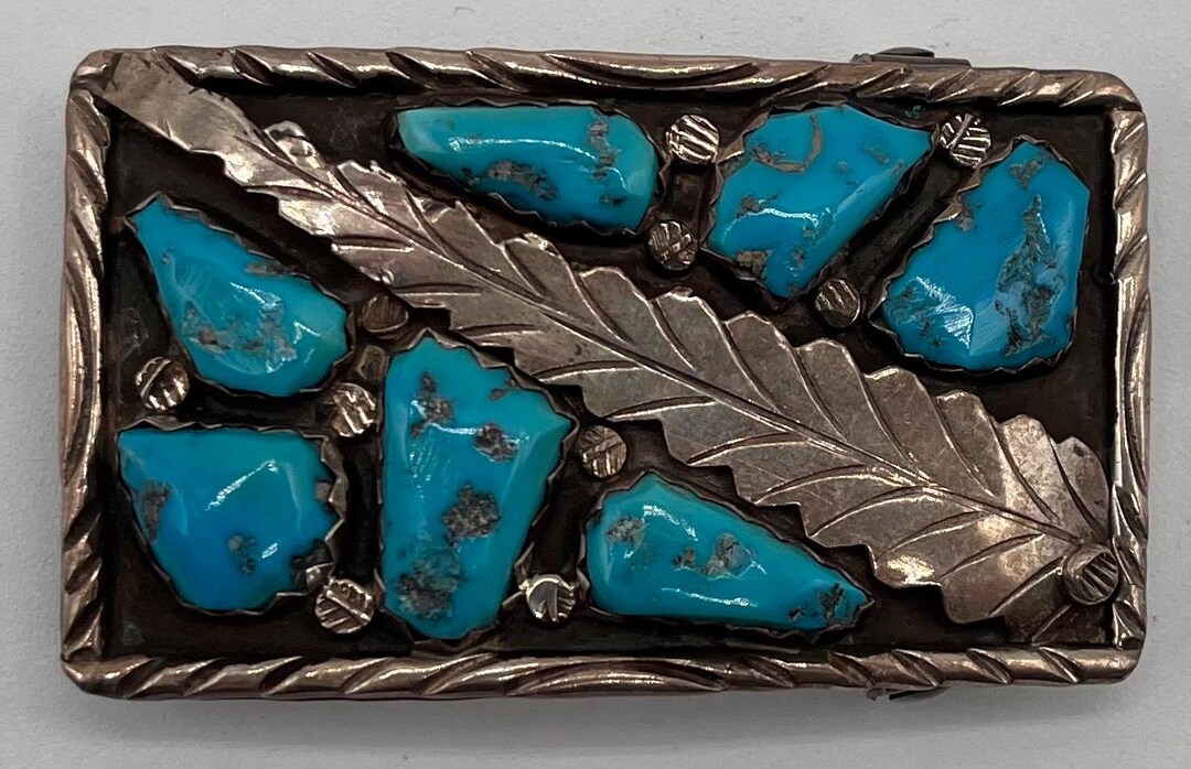 Rare Zuni Turquoise and Sterling Silver, Stamped and Signed, With ...