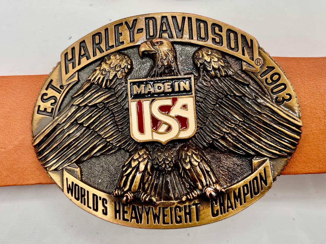 Rare ! Vintage Harley Davidson Buckle by Raintree, Including Custom ...