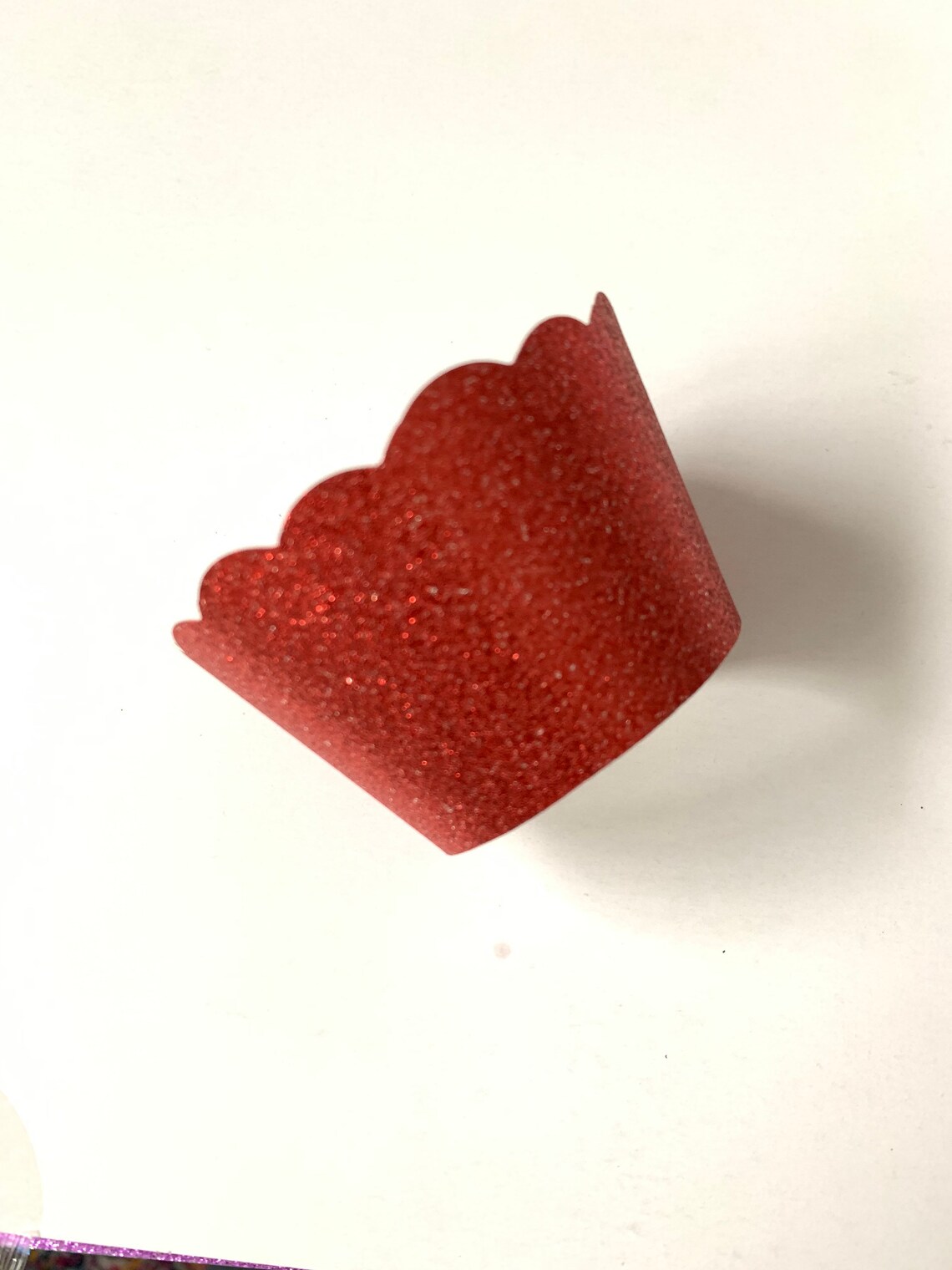 Red Glitter Cupcake Wrappers Red Sparkle | Etsy