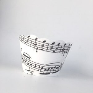 Music Cupcake Wrappers, Musical Notes - Etsy