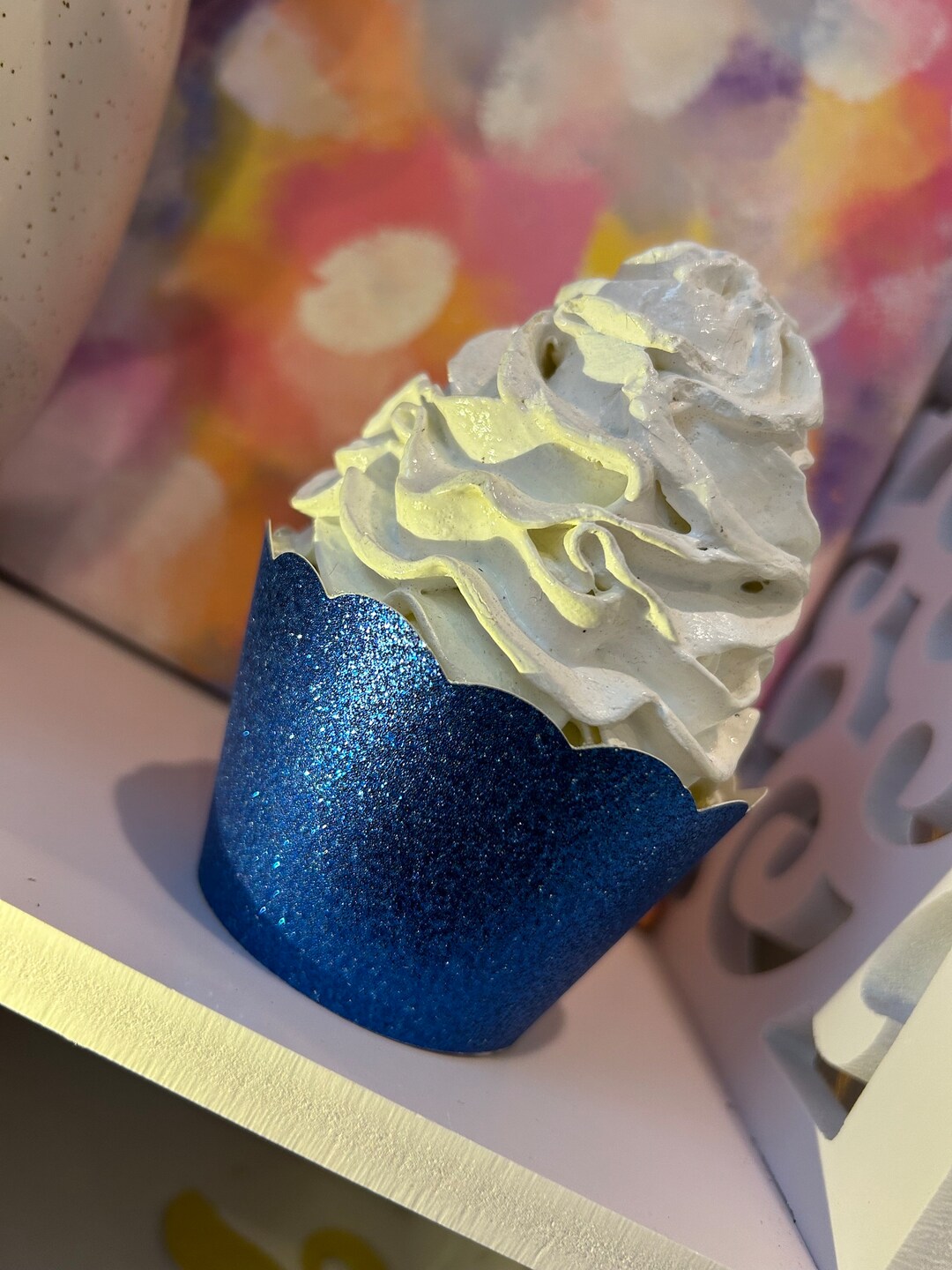 Blue Glitter Cupcake Wrappers, Dark Blue, Royal Blue, Sale - Etsy