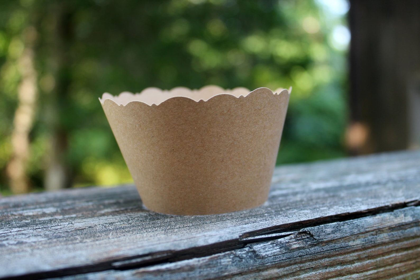 Kraft Cupcake Wrappers Rustic Weddings - Etsy