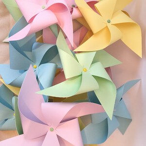 Pastel Cupcake Pinwheels, Cupcake and Cake Decor - Etsy