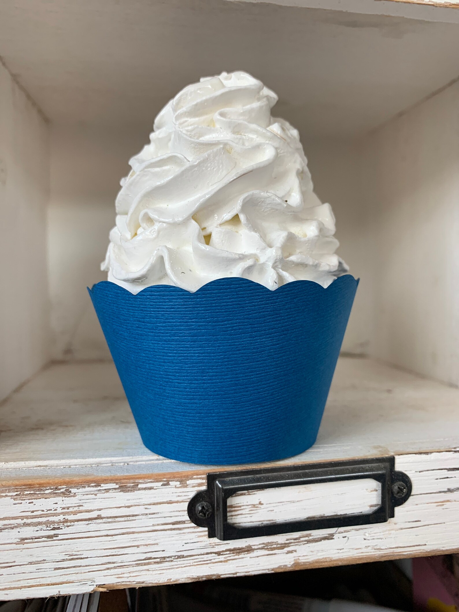 Blue Cupcake Wrappers Textured Royal Blue Nautical Blue - Etsy