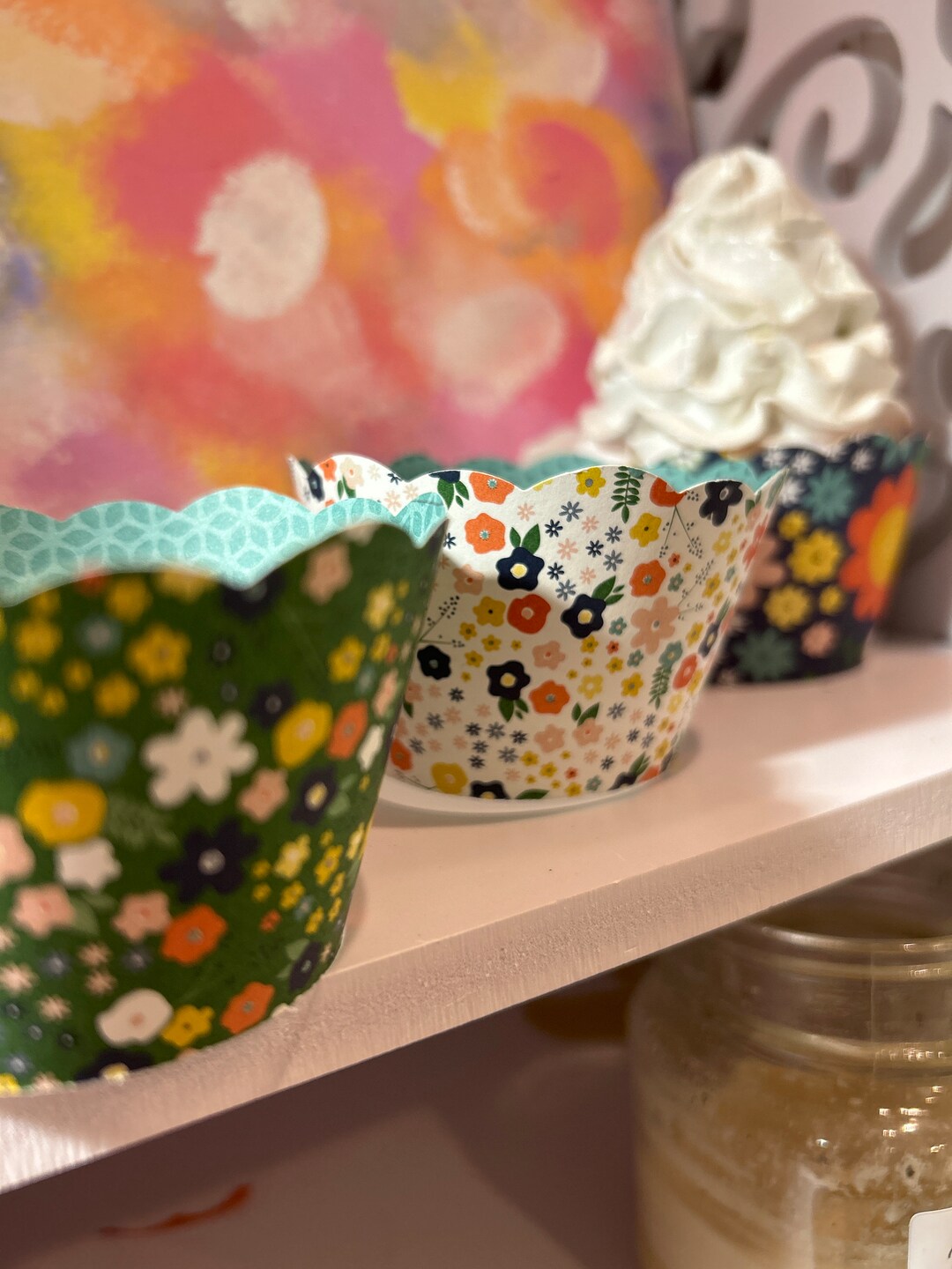 Wildflower Cupcake Wrappers, Summer Flowers, Floral Bridal Shower, Sale ...