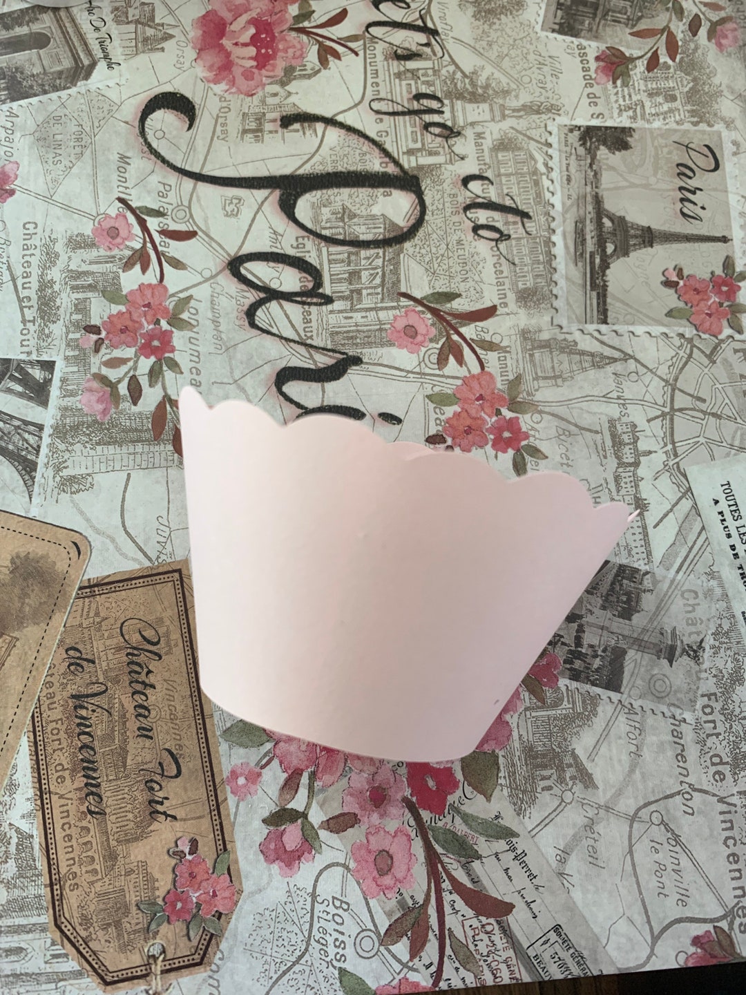 Blush Pink Cupcake Wrappers, Smooth or Textured Finish, Pale Pink - Etsy