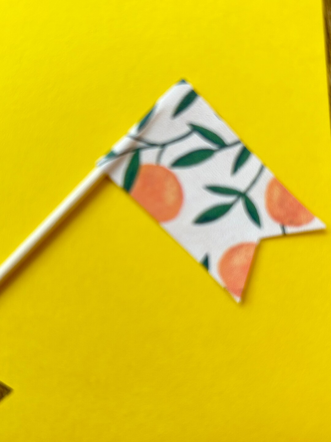 Sweet as a Peach Cupcake Flags - Etsy