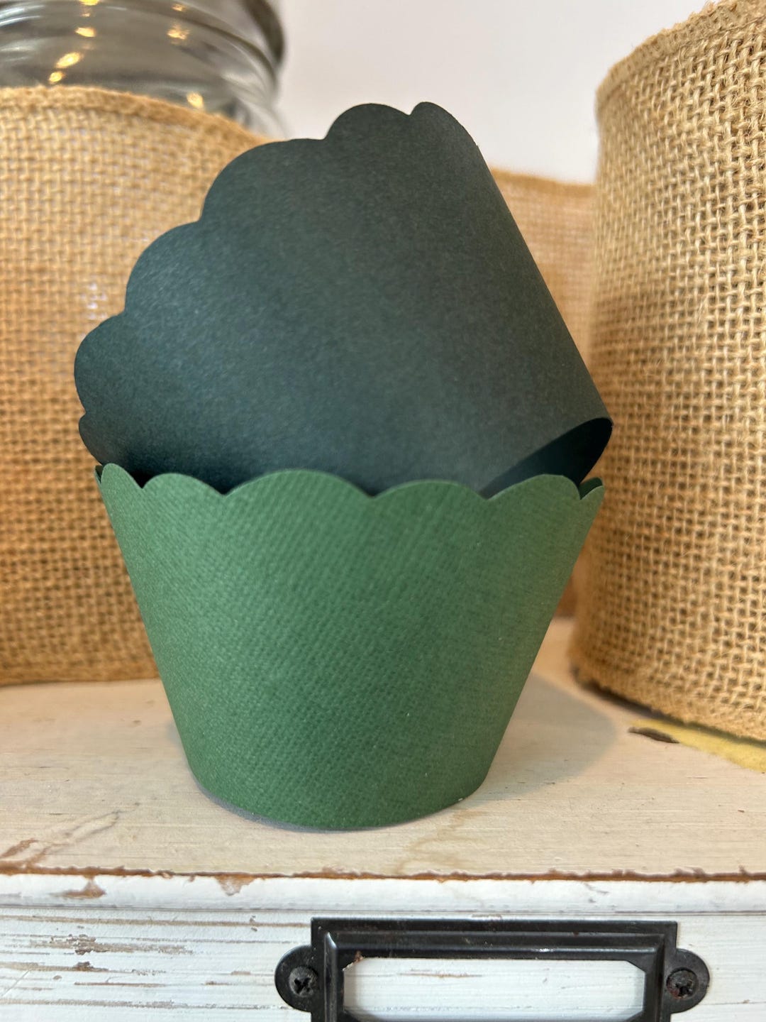 Hunter Green Cupcake Wrappers: Standard Size, Assembled - Etsy