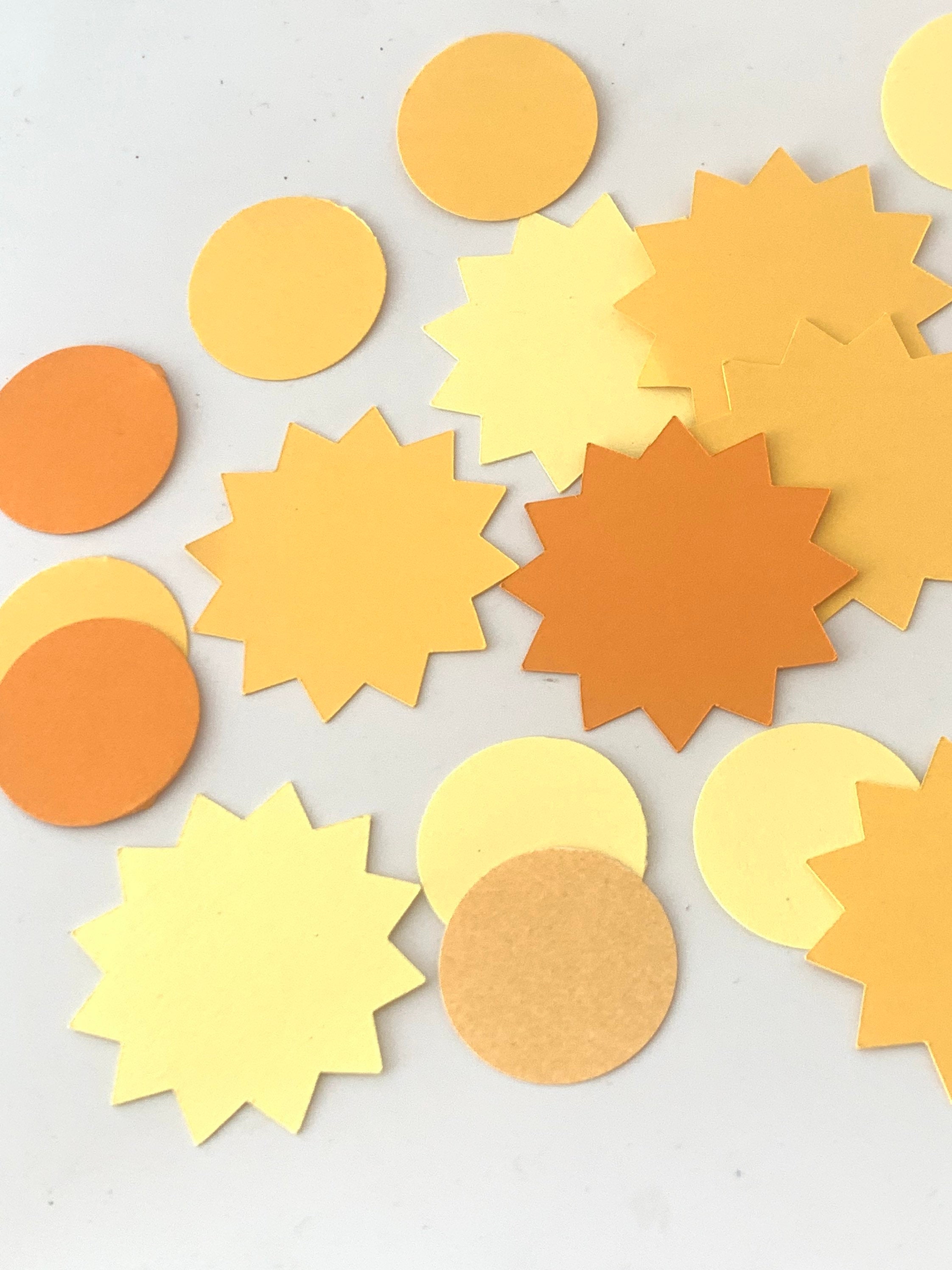 Sunshine Confetti Custom Colors Baby Shower Birthday - Etsy