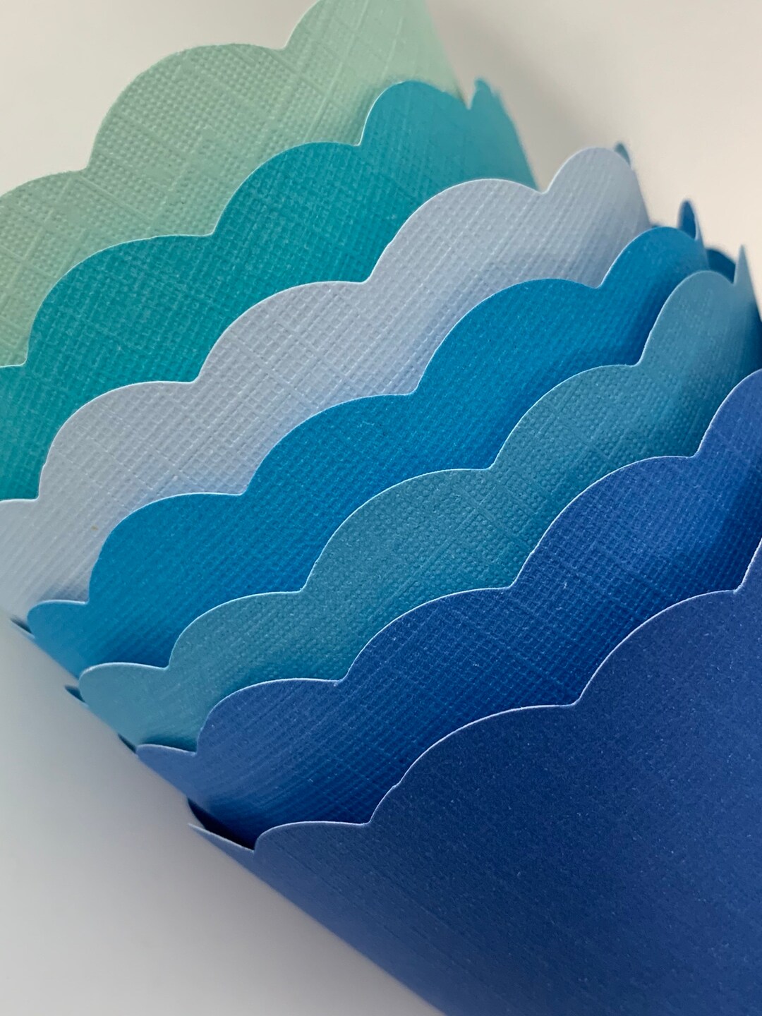 Shades of Blue Cupcake Wrappers, SALE - Etsy