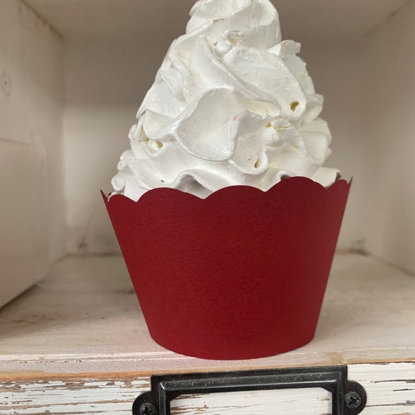 Red Cupcake Liners - Etsy