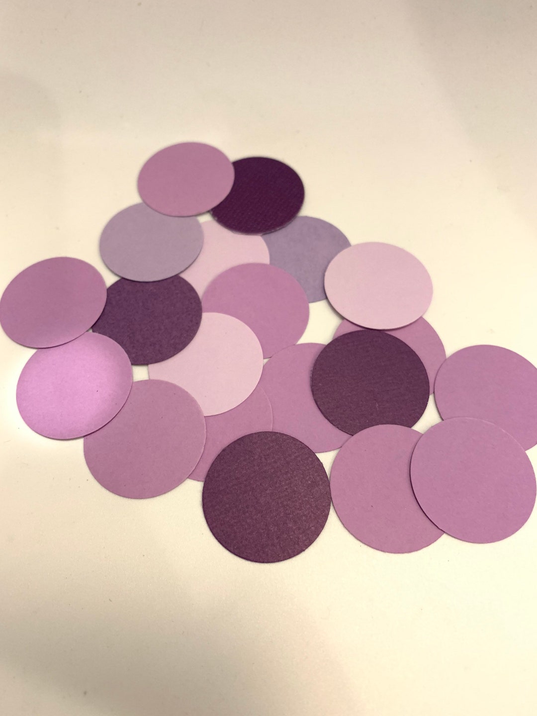 Purple Paper Confetti: 1" Circle Table Scatter - Etsy